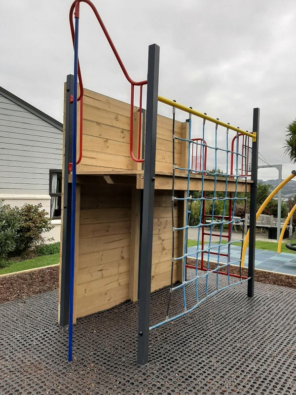 Large Rock Wall and Rope Climbing Structure | Playgear by Otago Engineering